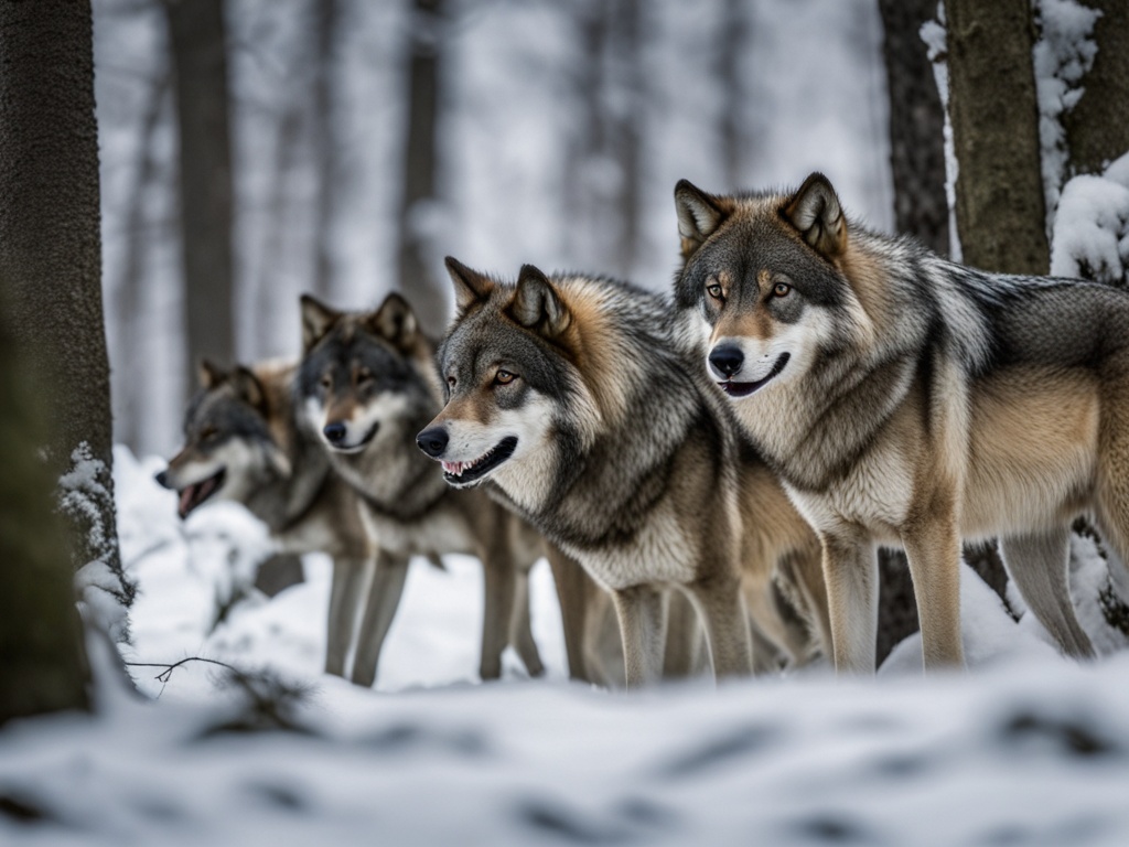 Hvordan lever og jager en grå ulv?